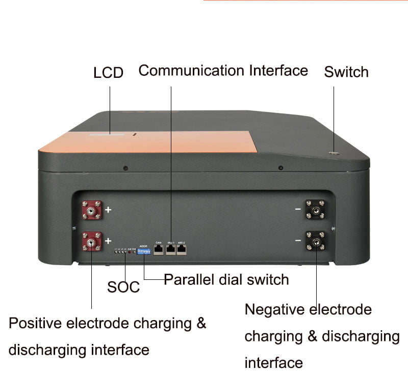 Solar Generator Home Use Energy Storage Wall Mounted 100ah 48V 4.8kwh ...